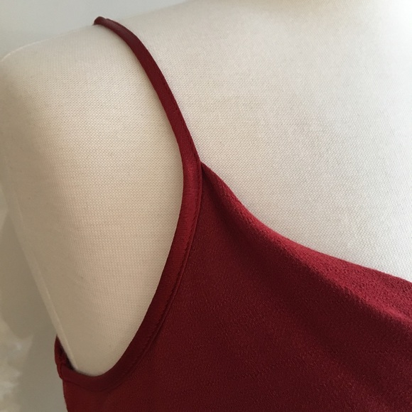 Bhs | Tops | Bhs Red Satin Tank | Poshmark